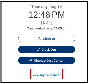 UKG Ready: Timesheet Change Requests – CPS Help Desk