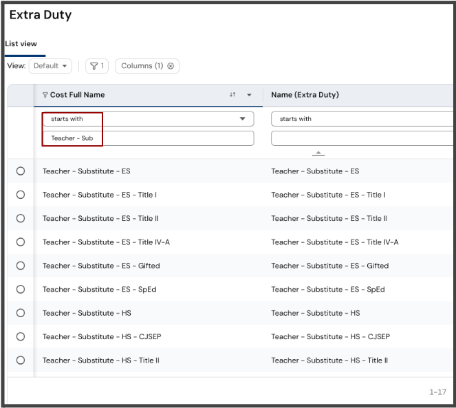 UKG Ready: Selecting an Extra Duty Code (Substitutes) & Operating Unit ...