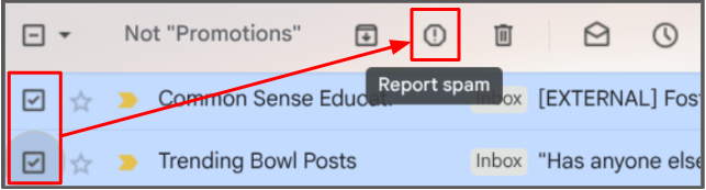 Reporting Spam in Your Gmail Account – CPS Help Desk